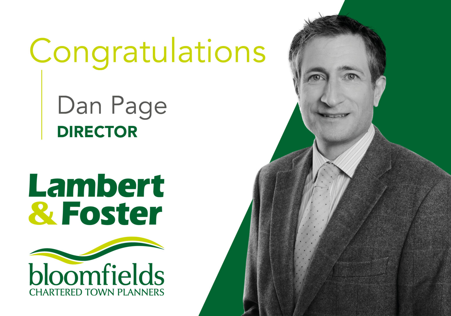 Congratulations Dan Page, Director - Lambert & Foster